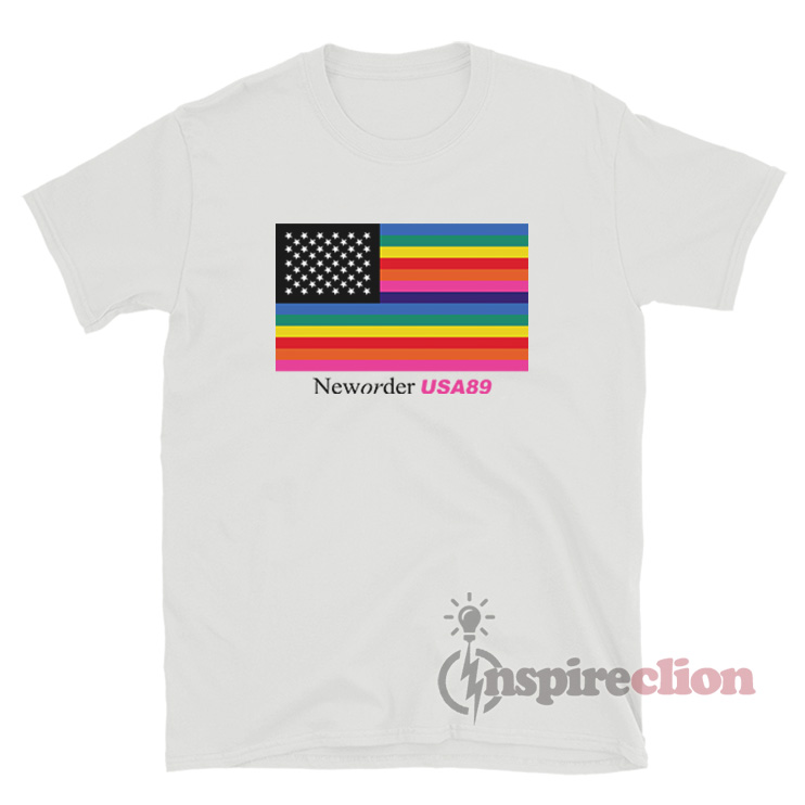 New Order USA 89 Pride Flag T-Shirt - Inspireclion.com