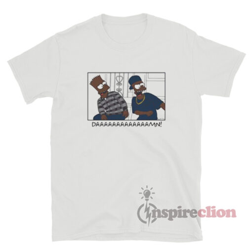 Bart Simpson Friday Damn Meme T-Shirt - Inspireclion.com