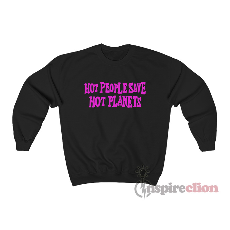 Hot People Save Hot Planets Tank Top Blue