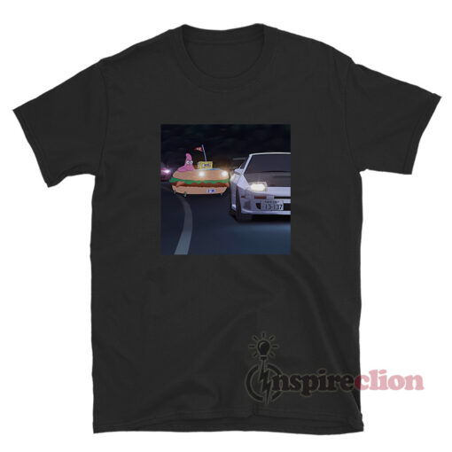 Initial D SpongeBob And Patrick Bikini Bottom Drift Club T-Shirt