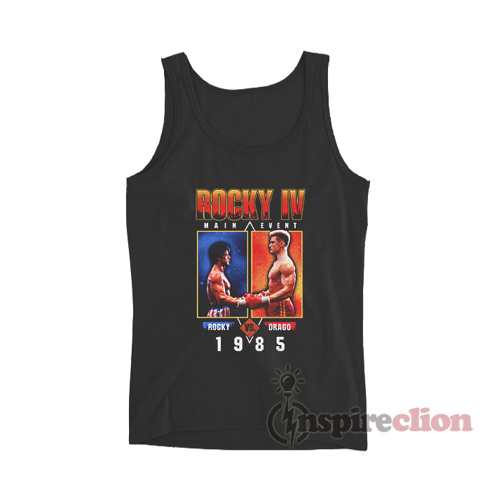 Vintage 1985 Rocky IV Main Event Rocky Vs Drago Tank Top