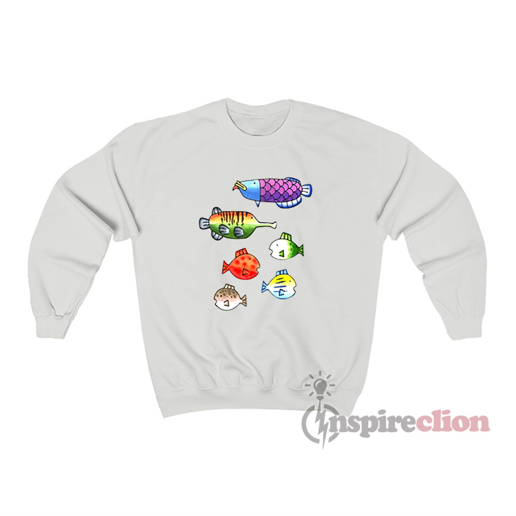Fishing Wii Play Fish Species Sweatshirt For Sale Cheap Custom